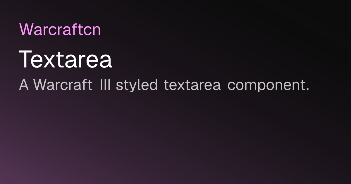 Textarea